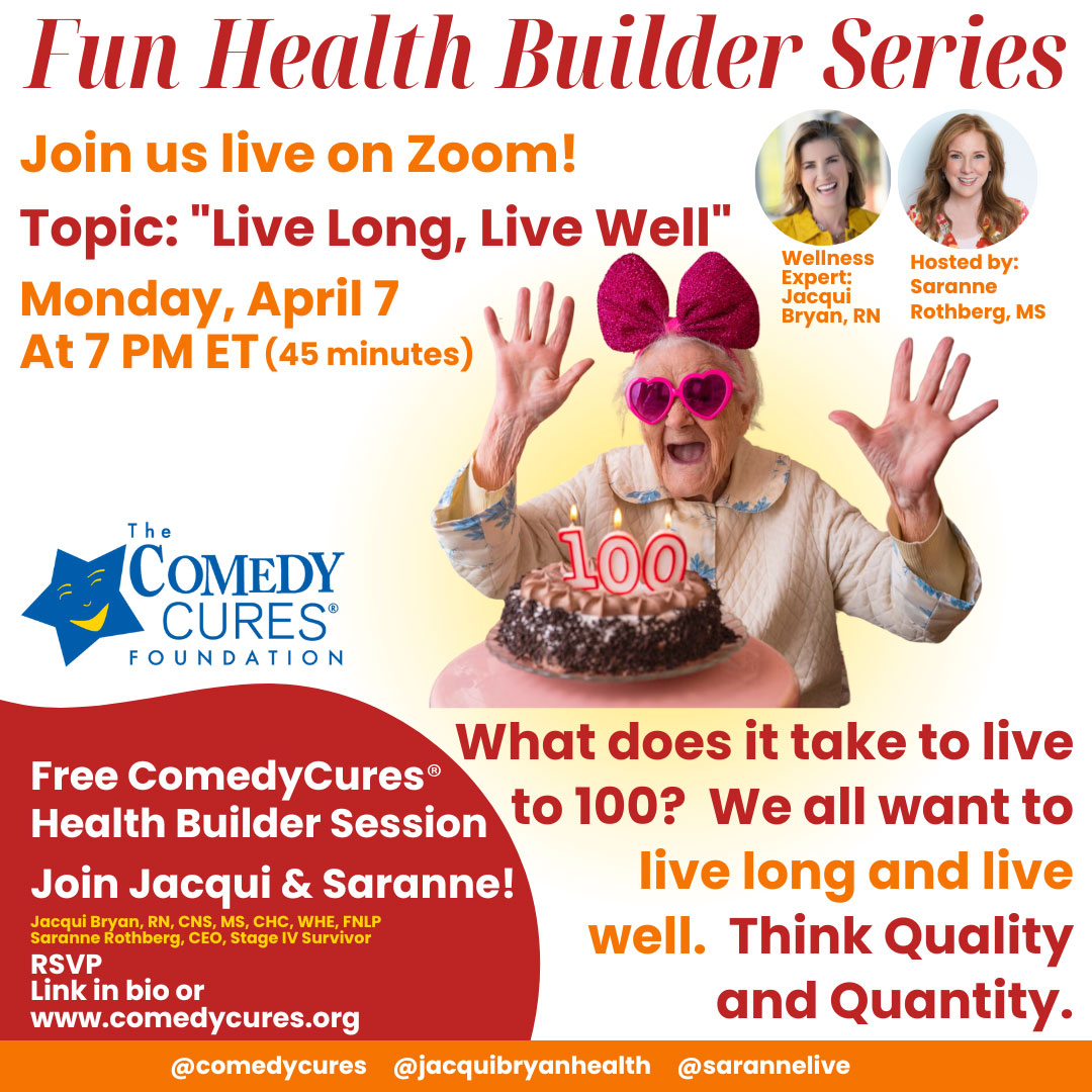 Big News & Live TONIGHT Zoom Event: ComedyCures w/Saranne! - Pause the ...