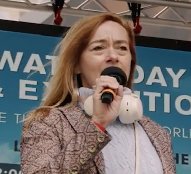 Pamela Peters Speaks at Earth & Water Day Concert in Times Square 2026 ...